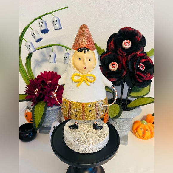Holiday | Vintage Look Candy Corn Trick Or Treater Boy Folk Art ...
